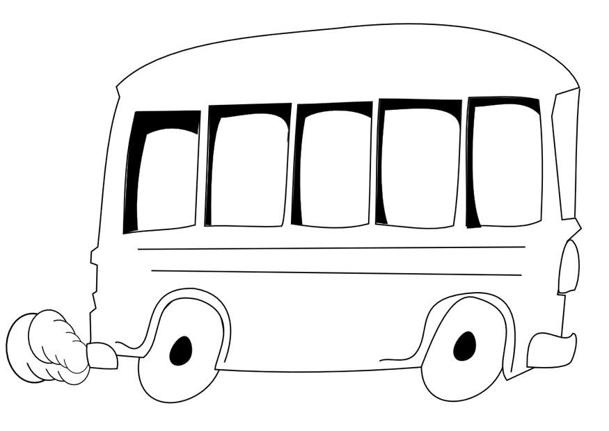 Coloriage autobus - Gratuit à Imprimer - Img 9966