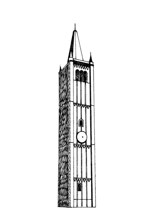 Coloriage beffroi - Coloriages Gratuits à Imprimer - Dessin 18968
