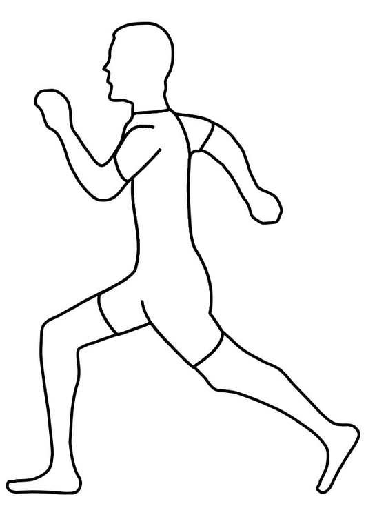 Coloriage courir - Gratuit à Imprimer - Img 19311