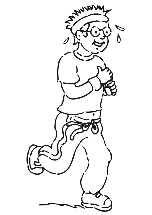 Coloriage courir - Gratuit à Imprimer - Img 20940