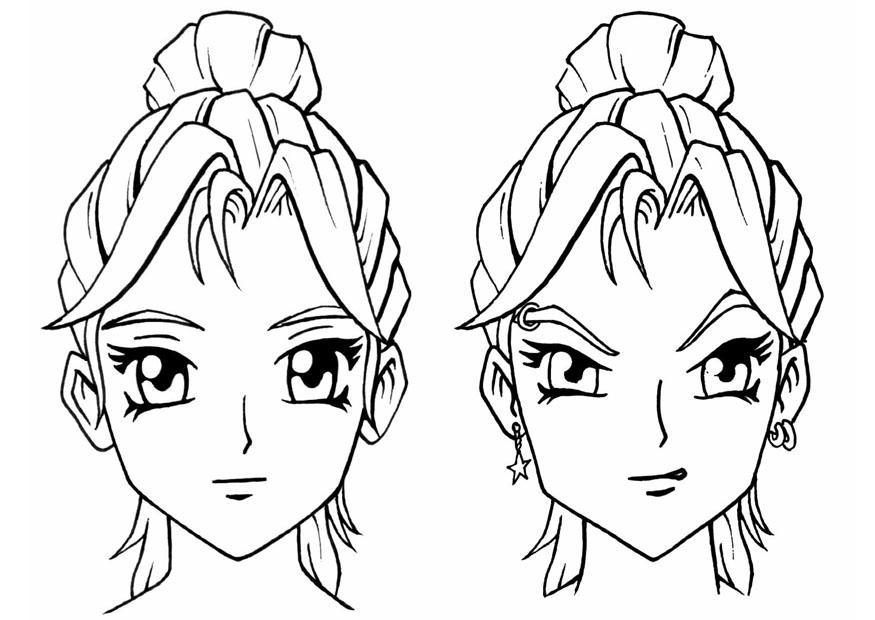 Coloriage fille fâchée - Gratuit à Imprimer - Img 11091