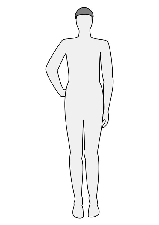 Coloriage l'homme vue de face - Gratuit à Imprimer - Img 10223