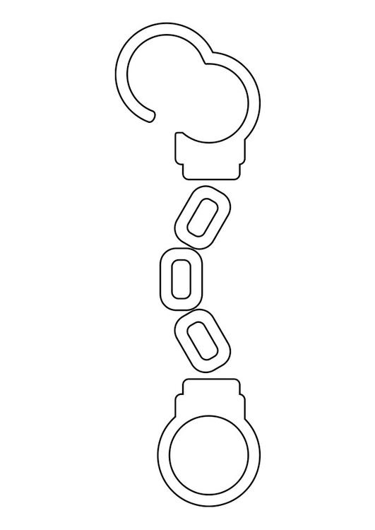 Coloriage menottes - Gratuit à Imprimer - Img 26395