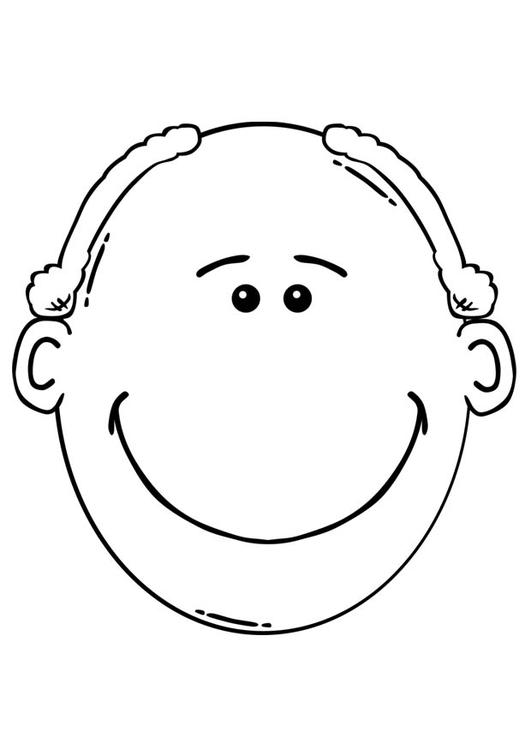 Coloriage visage d'homme - Coloriages Gratuits à Imprimer - Dessin 17080