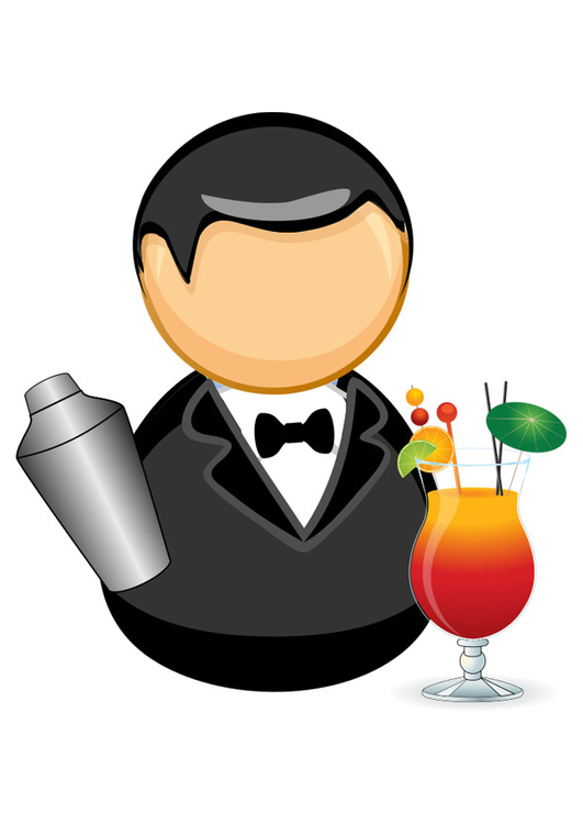 Image barman - Gratuit à Imprimer - Img 29773