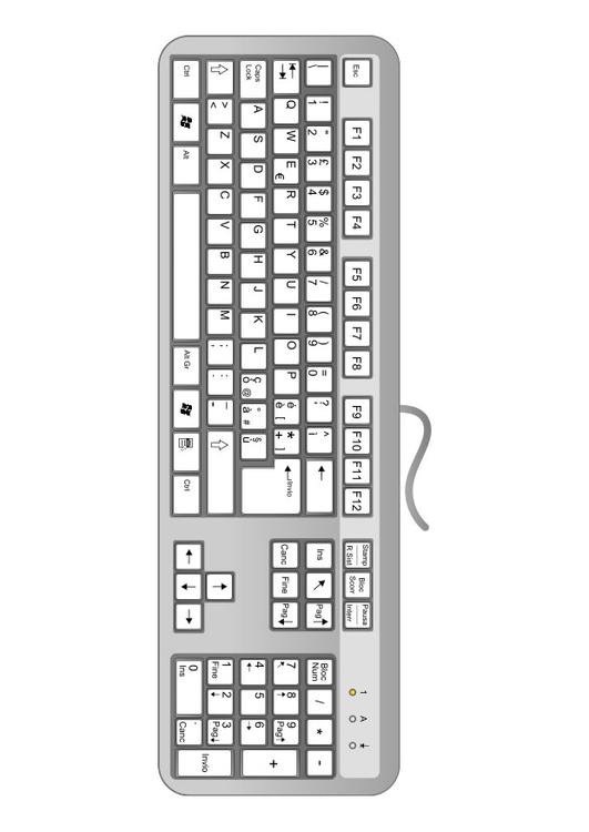 Image clavier - Gratuit à Imprimer - Img 27204