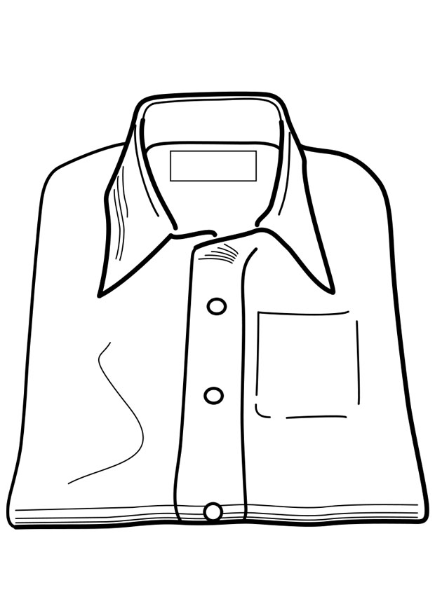 Coloriage chemise - Gratuit à Imprimer - Img 18957