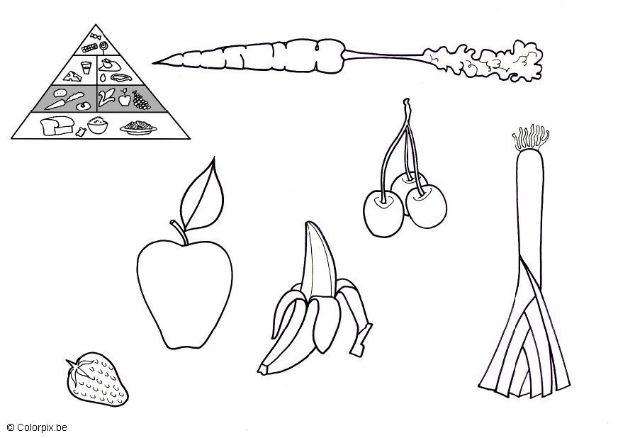 Coloriage fruits et légumes - Gratuit à Imprimer - Img 5675