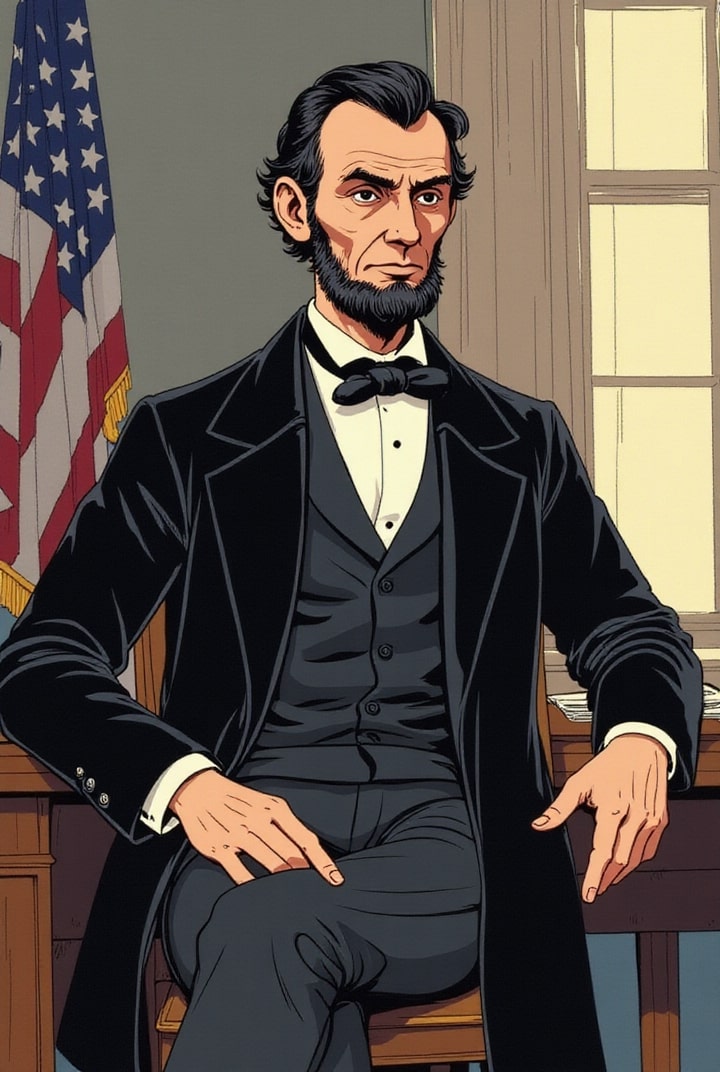 Image Le président Abraham Lincoln - Gratuit à Imprimer - Img 32230