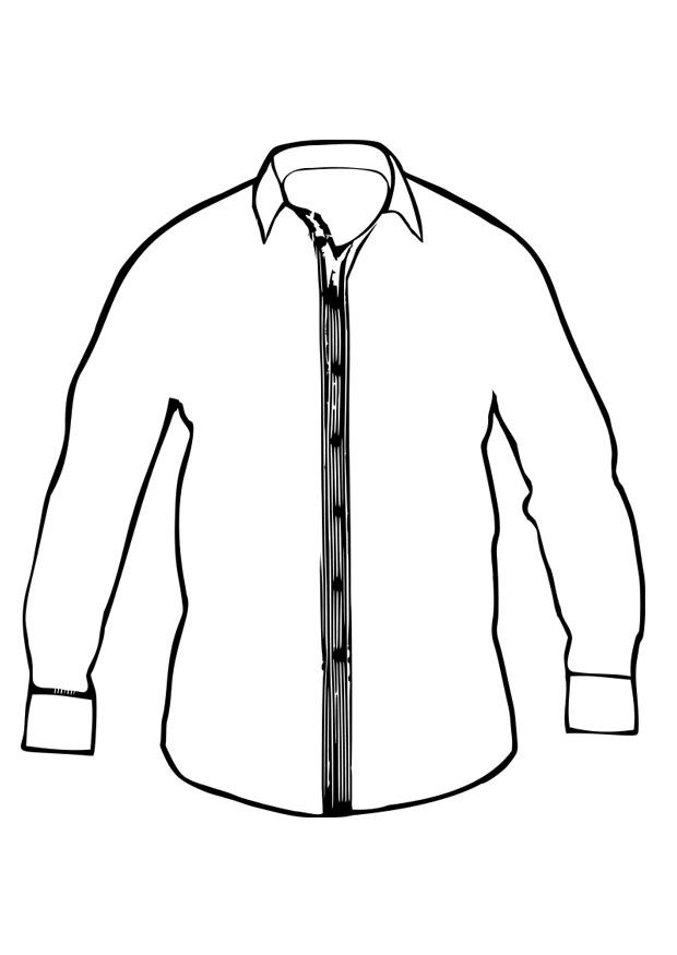 Coloriage chemise - Gratuit à Imprimer - Img 27410