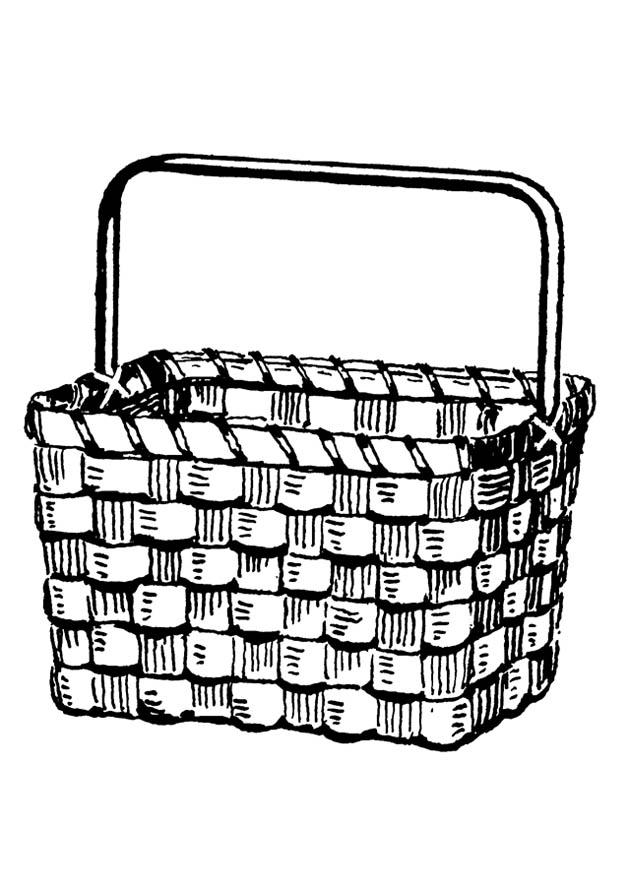 Coloriage panier - Gratuit à Imprimer - Img 18911