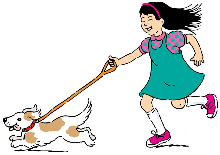 Image se promener avec le chien - Gratuit à Imprimer - Img 20934